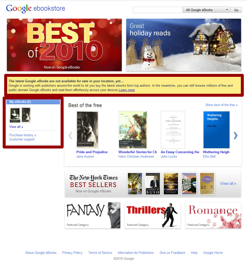 eBookstore, la apuesta de Google en el terreno de los libros digitales ...