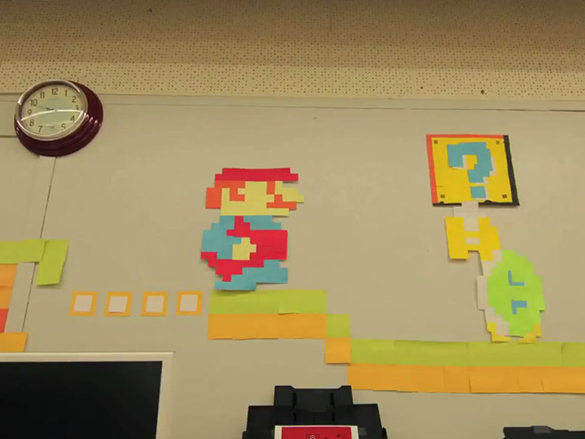 Super Mario Bros: de un pixel a un Post-it • ENTER.CO