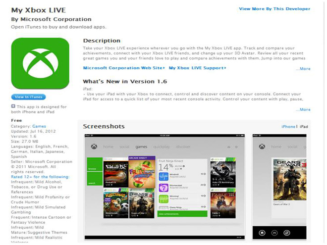 Controle su Xbox desde su iPad con la aplicación My Xbox LIVE • ENTER.CO