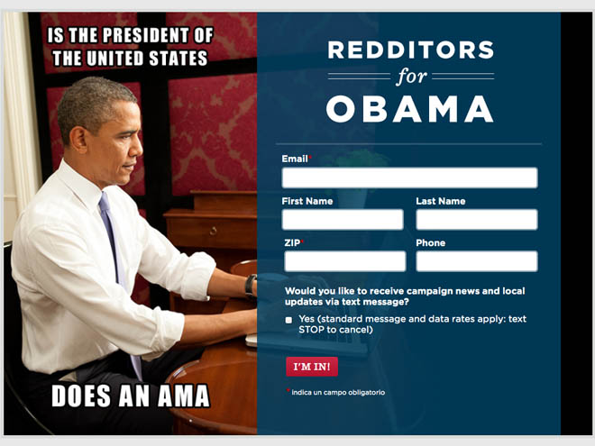 Reddit, el nuevo espacio Web de Barack Obama • ENTER.CO
