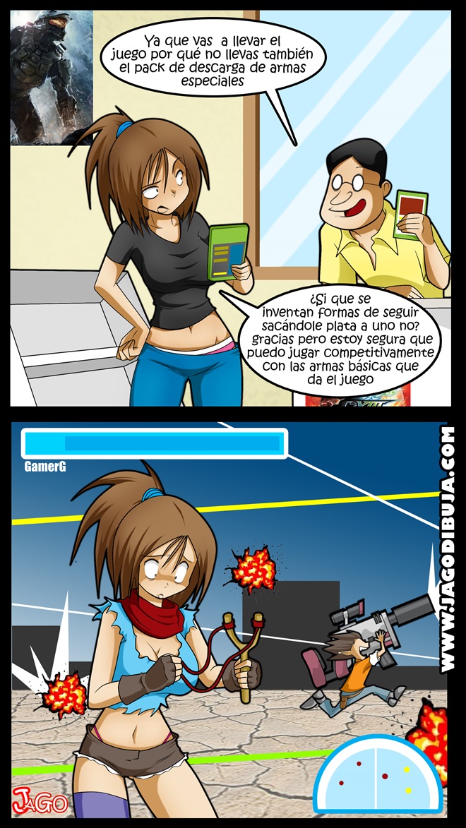Cuando lo barato le sale caro a una chica gamer [Webcomic] • ENTER.CO