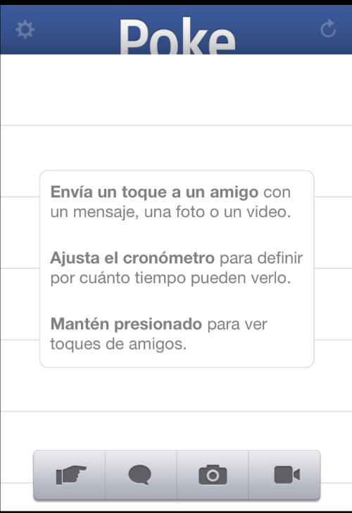 Poke, la nueva app de Facebook que envía mensajes de duración limitada ...