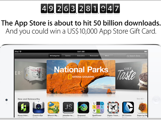 App Store inicia la cuenta regresiva para las 50.000 millones de ...