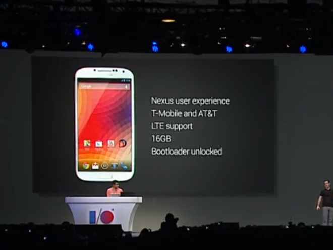 Google I/O: Google presenta un Samsung Galaxy S4 con Android original ...