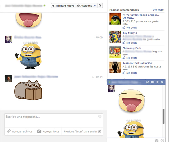 Los stickers de Facebook llegan a la versión web de la red social ...