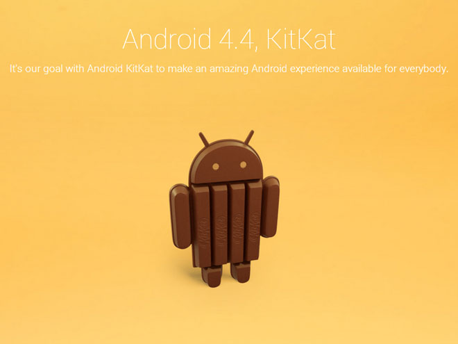 El nuevo Android se llamará Kitkat y es una gran barra de chocolate ...