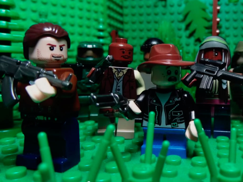Vea a Rick Grimes persiguiendo zombis legos en el tráiler -ENTER.CO