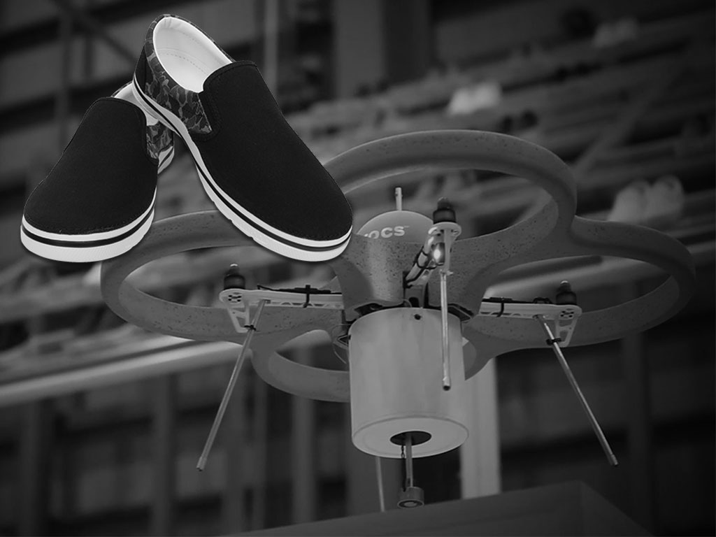 Una tienda de Crocs en Tokio utiliza drones para entregas · ENTER.CO