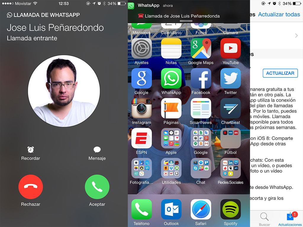 Por fin llegaron las llamadas de WhatsApp a iOS • ENTER.CO