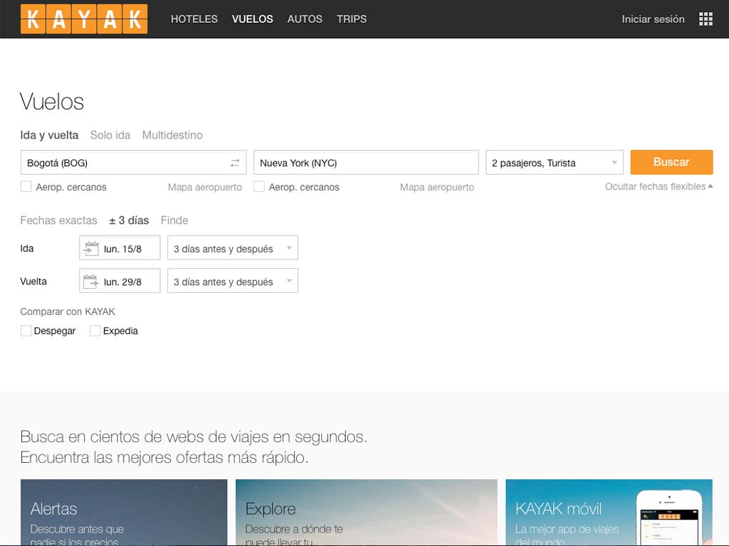 Kayak, el mayor buscador de viajes del mundo, llega a Colombia • ENTER.CO