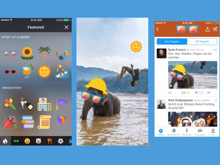 Que se tenga Snapchat, los stickers llegan a Twitter • ENTER.CO