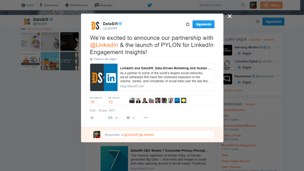 Acuerdo entre LinkdIn y DataSift hace más publicitaria a esta red • ENTER.CO