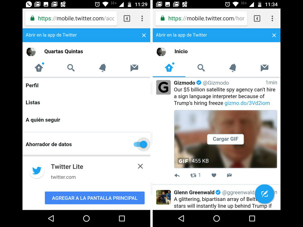 Así puedes usar Twitter Lite para ahorrar datos • ENTER.CO