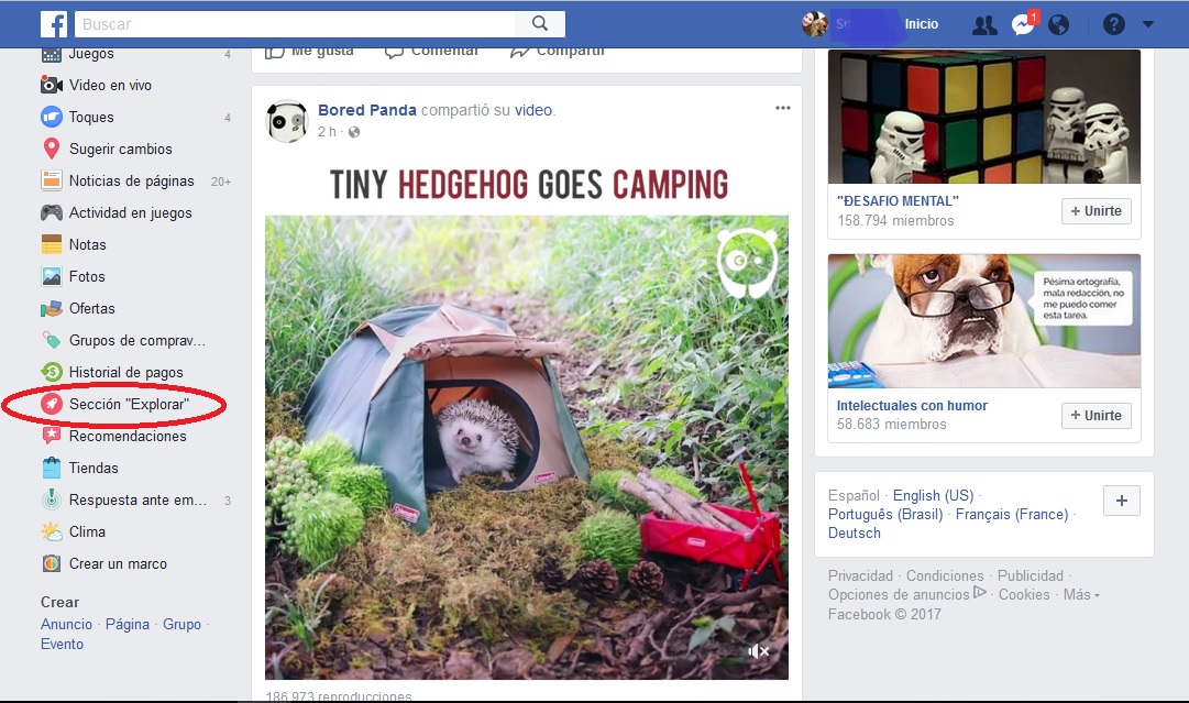 Facebook lanza oficialmente su sección Explorar en el navegador • ENTER.CO