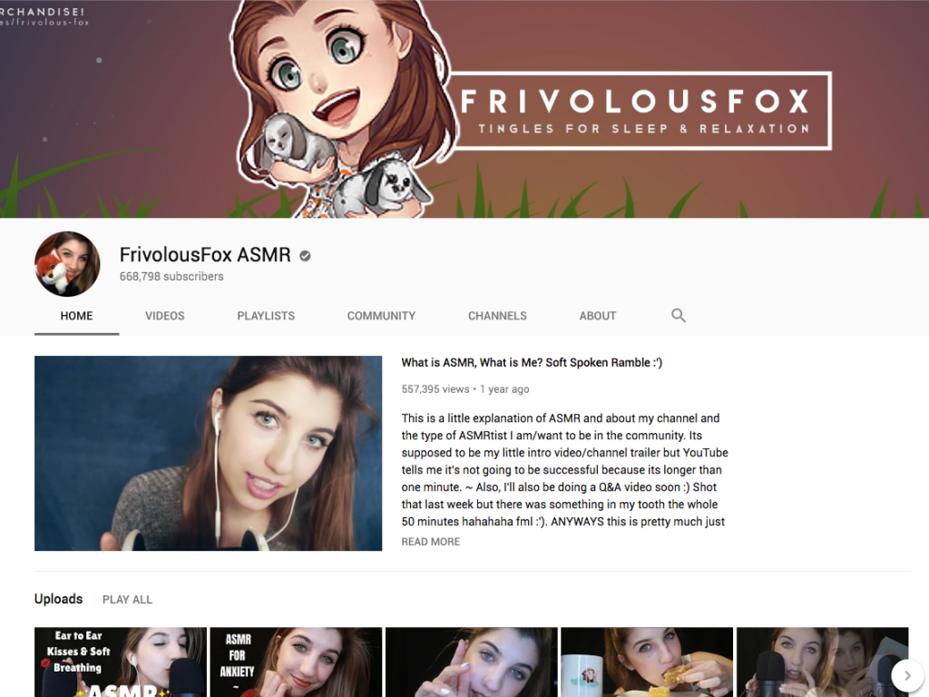 Lo encontré en YouTube: ASMR, cosquillas y relajación, todo en uno ...