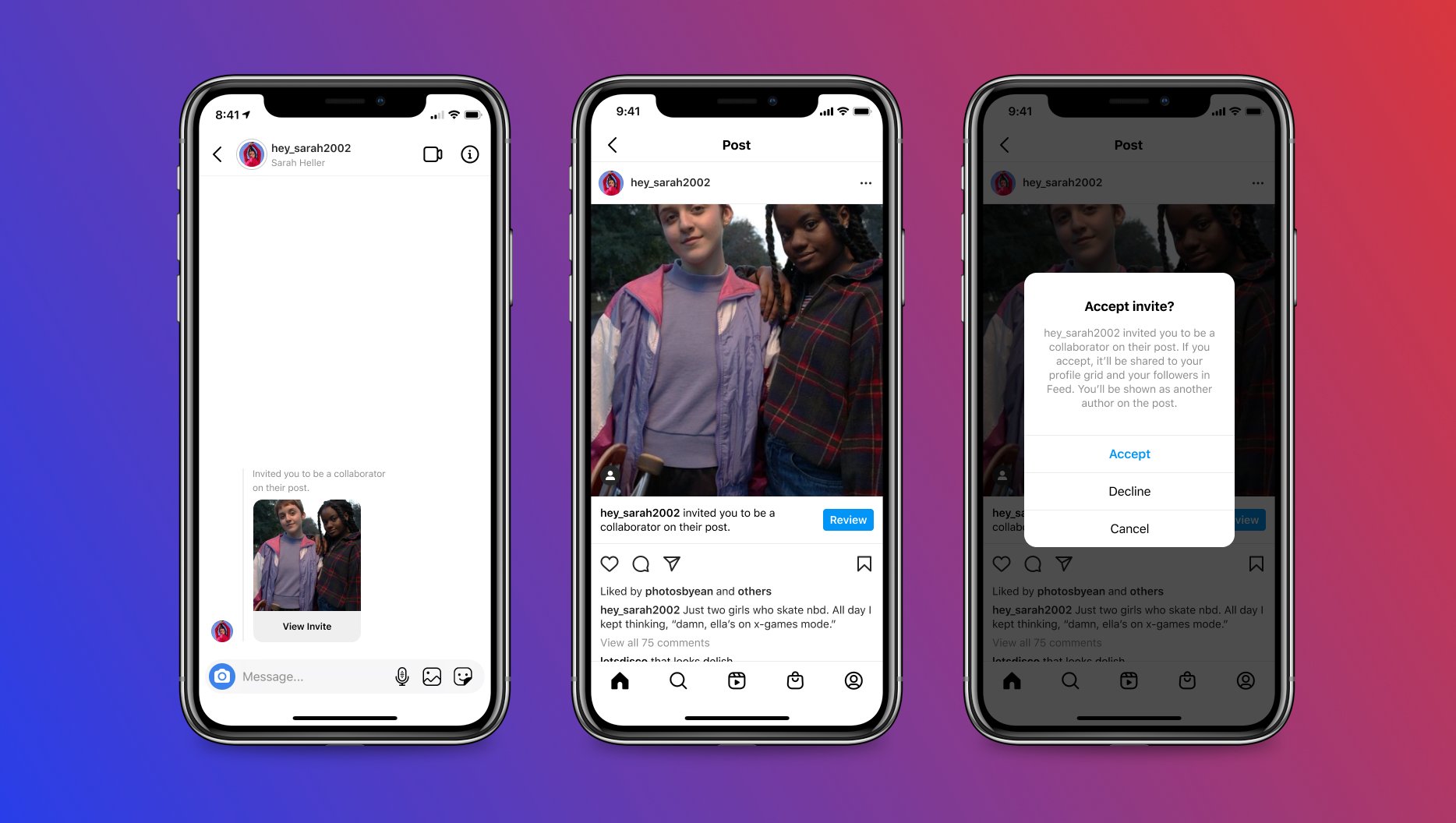Instagram estrena las colaboraciones en sus publicaciones • ENTER.CO