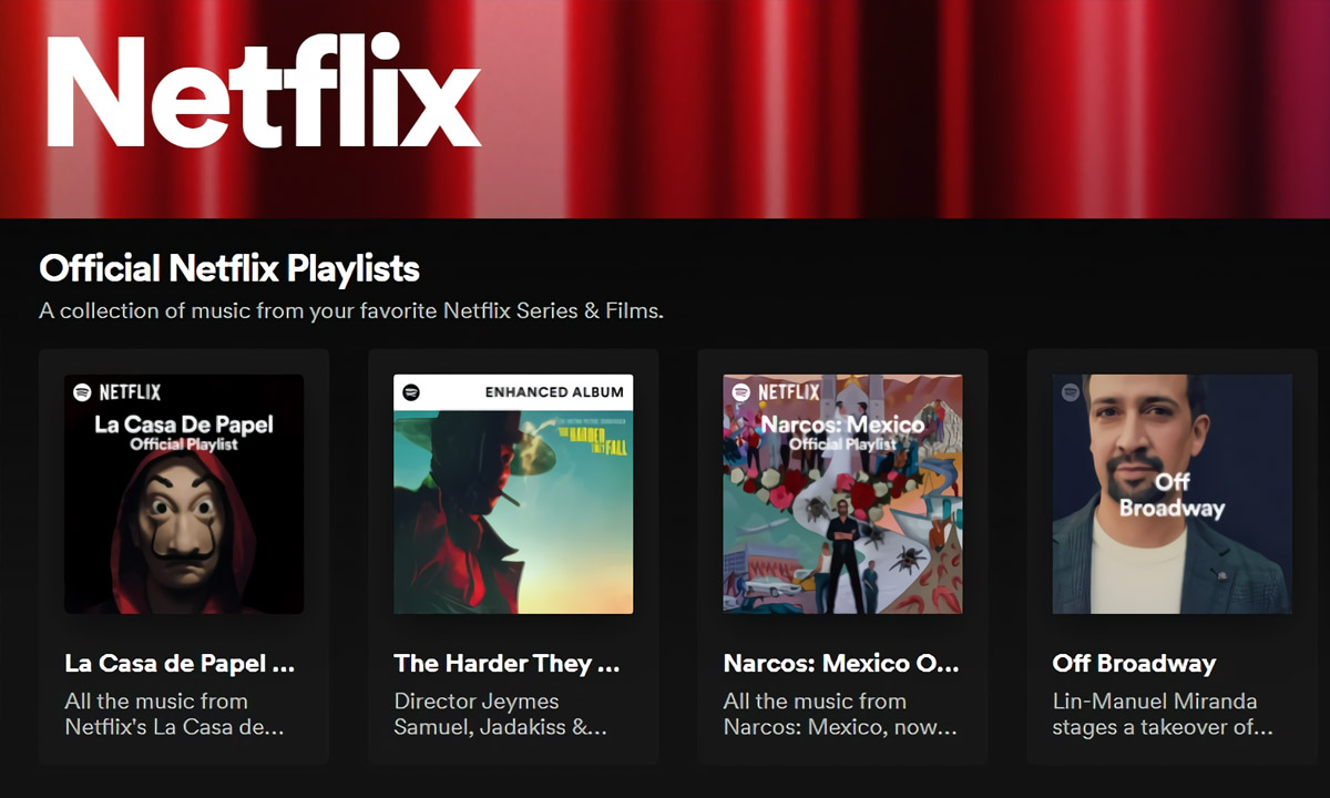 La música de las producciones de Netflix llegan a Spotify • ENTER.CO