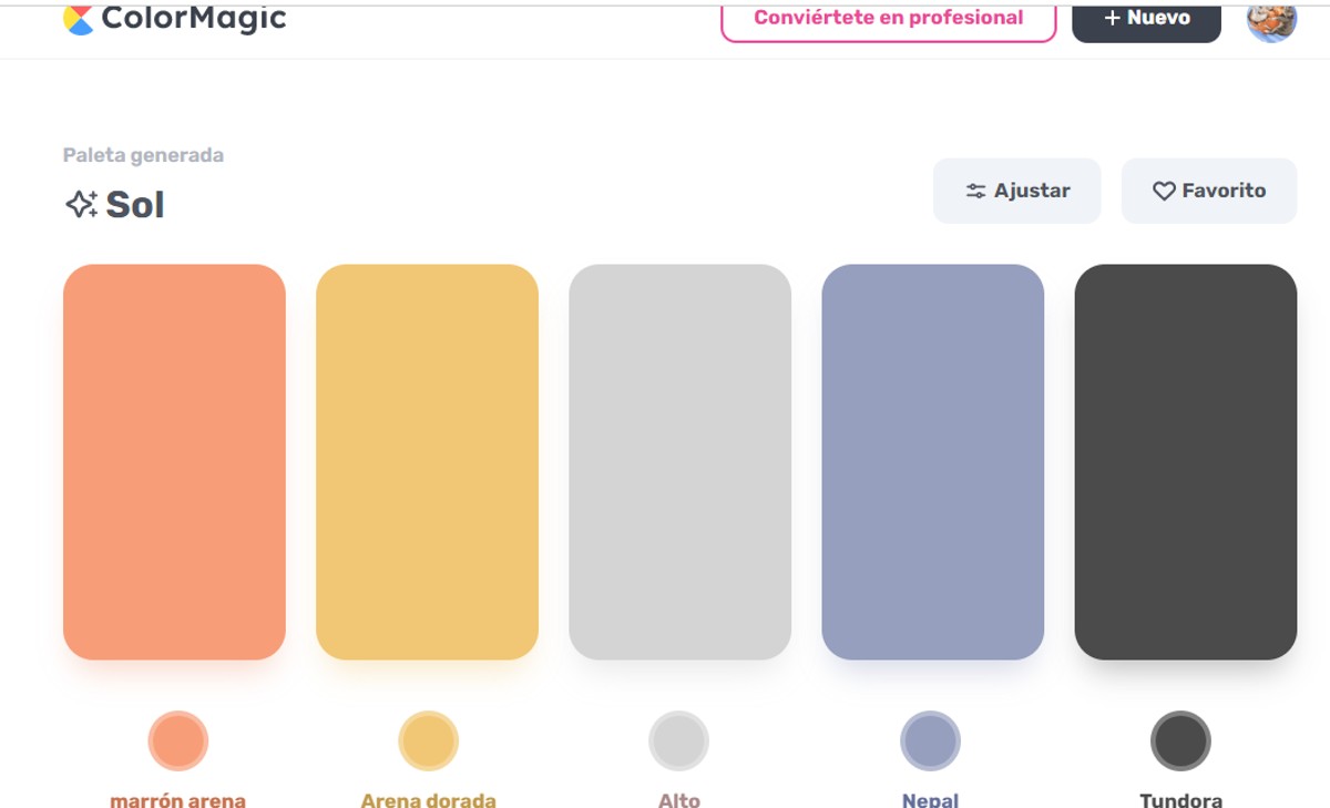 ¡Sin ideas diseñadores! Color Magic crea con una palabra tu paleta de ...