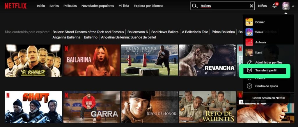 Así es como puedes transferir tu perfil de Netflix a una cuenta nueva o ...