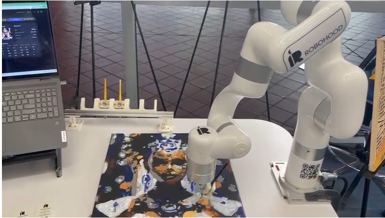 Robo Hood, el robot que pinta sobre lienzo las obras de arte que tú ...