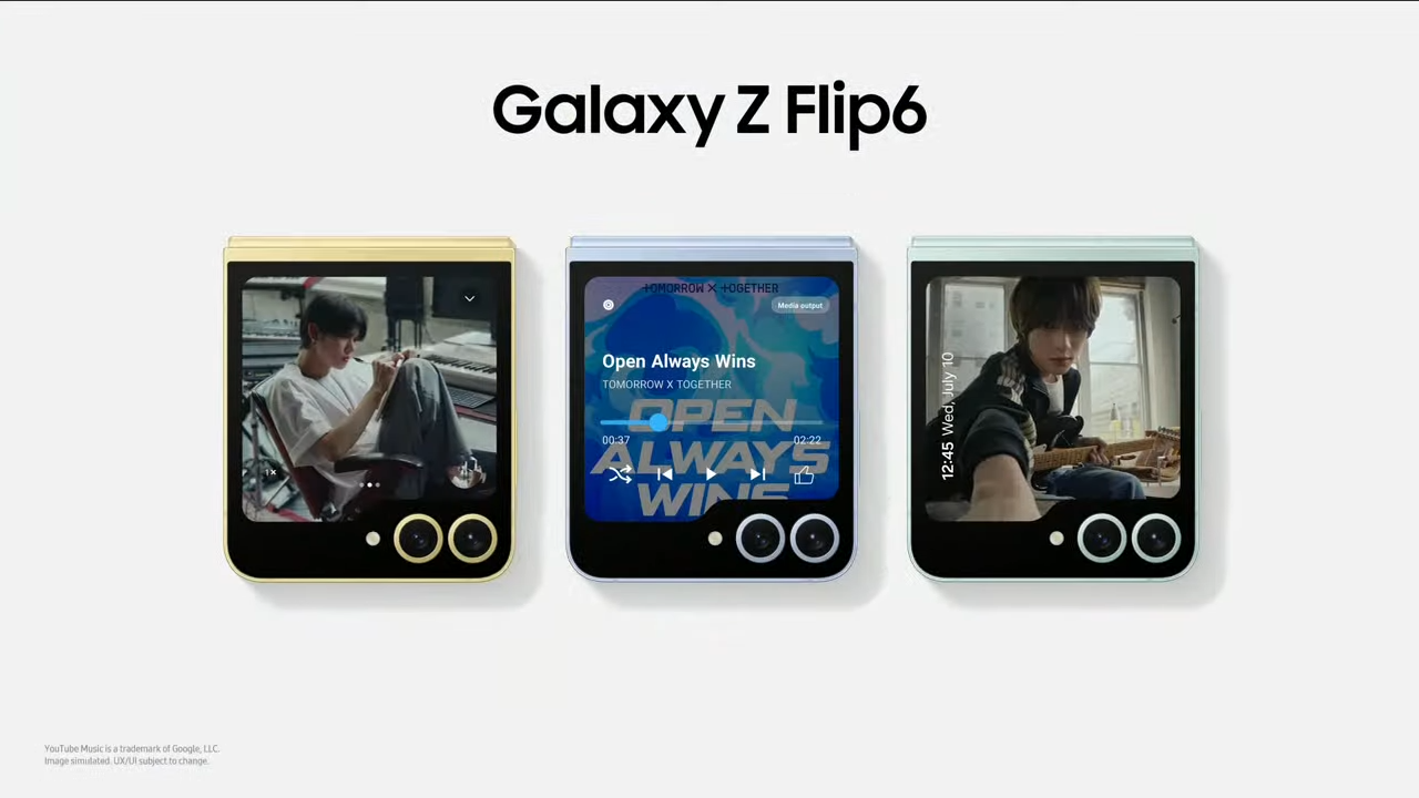 Galaxy Z Flip 6 llegó con una pantalla externa más funcional y mucha ...