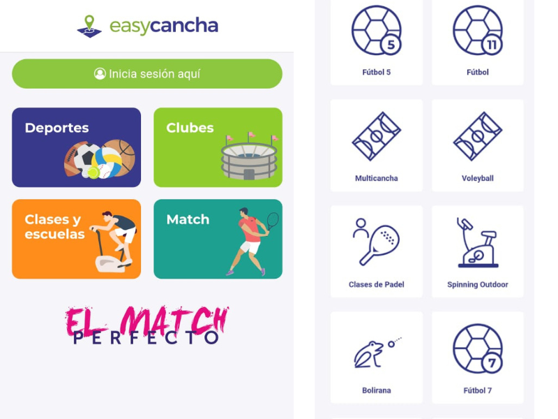 Easycancha, la app que te ayuda a encontrar y reservar canchas ...