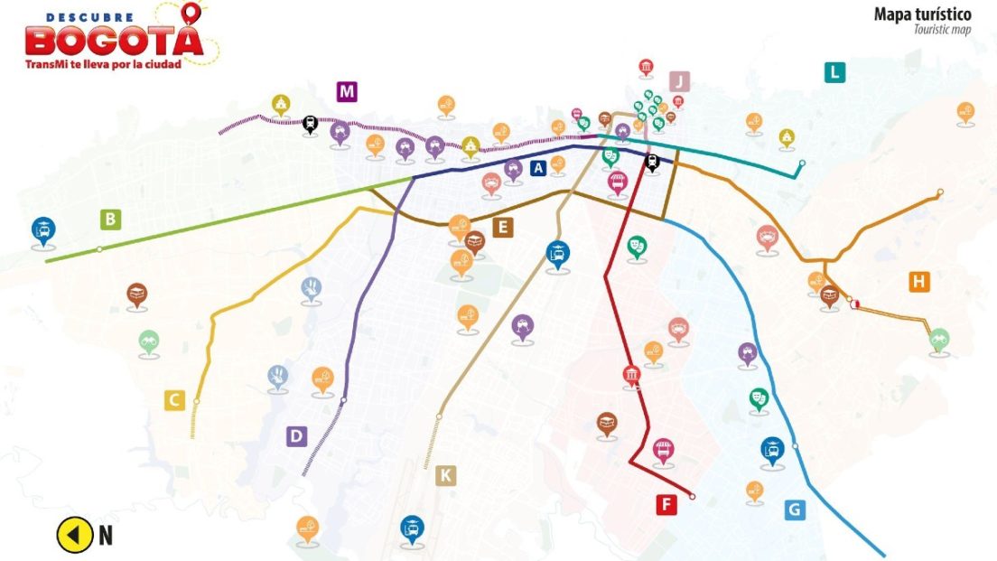 Alcaldía de Bogotá lanza mapa interactivo con 12 rutas turísticas que ...