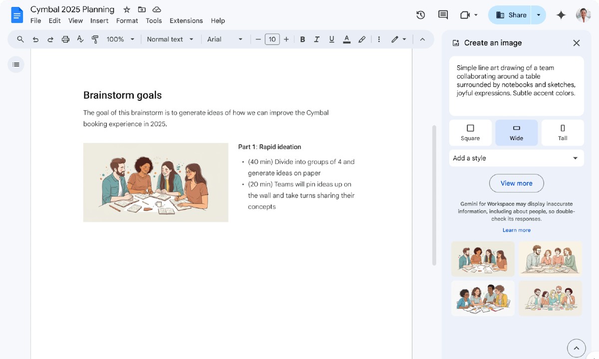Así puedes crear imágenes con inteligencia artificial directamente en Google Docs • ENTER.CO