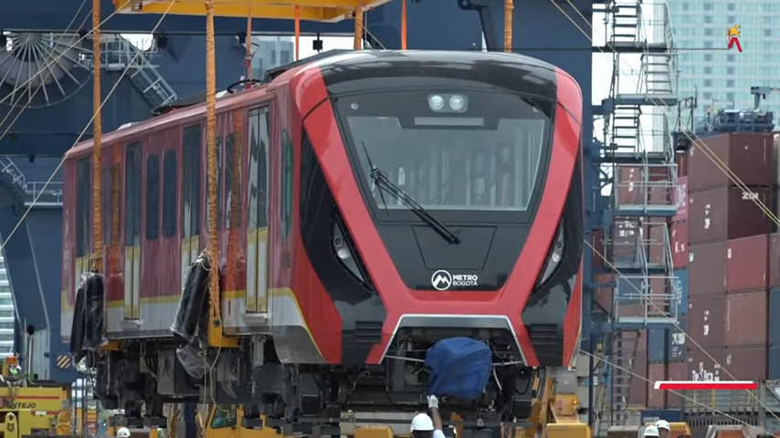 El cuarto tren de la Línea 1 del Metro de Bogotá ya está en Colombia ...