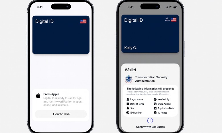 Apple activa la identificación digital en Wallet para aeropuertos