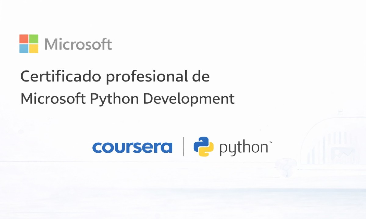 Certificado Python de Microsoft: inscripción gratis en Coursera